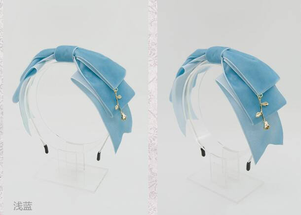 The Little Prince's Rose- Velvet Lolita Headbow $10.99