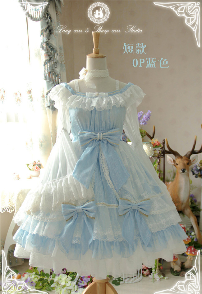 The Kingdom of Fairies~ Elegant Lolita Long Sleeves OP Dress