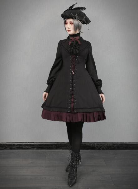 Fran's Oath Goth Assymtrical JSK Dress $93.99