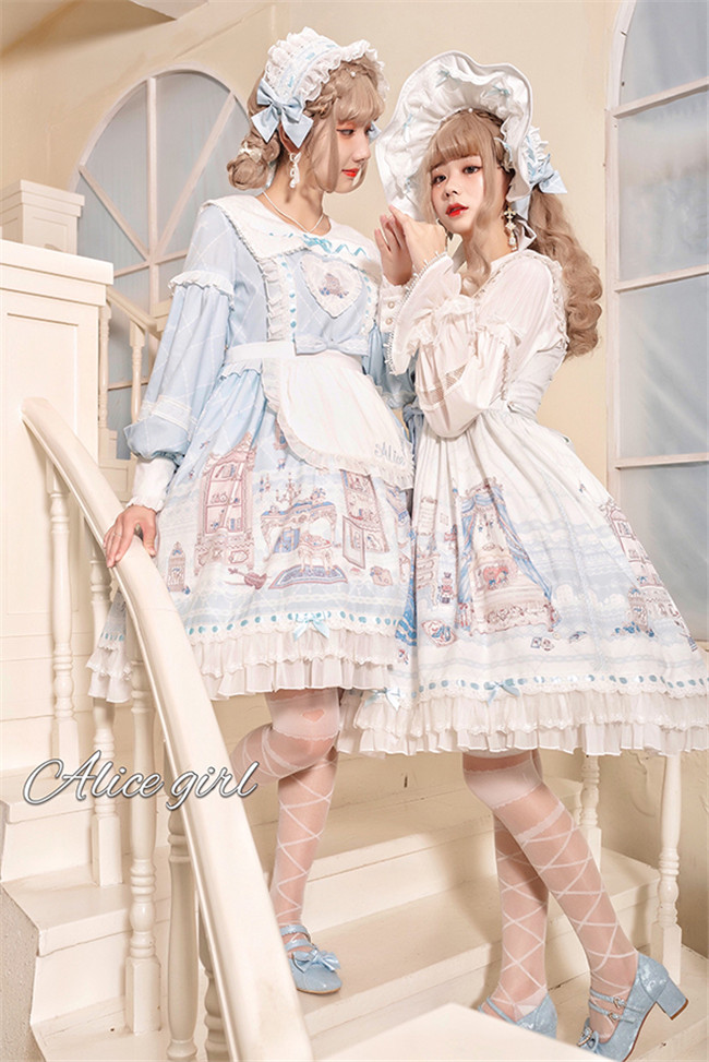 Alice Girl ~Angel Print 2.0 Girl's Room Lolita OP Alice Girl ~Angel Print 2.0 Girl's Room Lolita OP