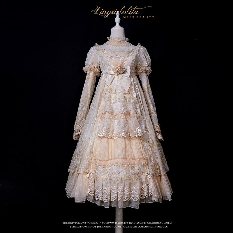 Ling Xi Lolita ~Camellia Luxury Lolita OP -Pre-order,One Piece Lolita ...