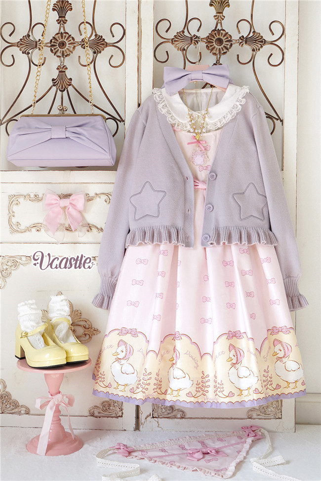 Vcastle ~Cocoa Stars Embroidery Sweater,One Piece Lolita Dress - My ...