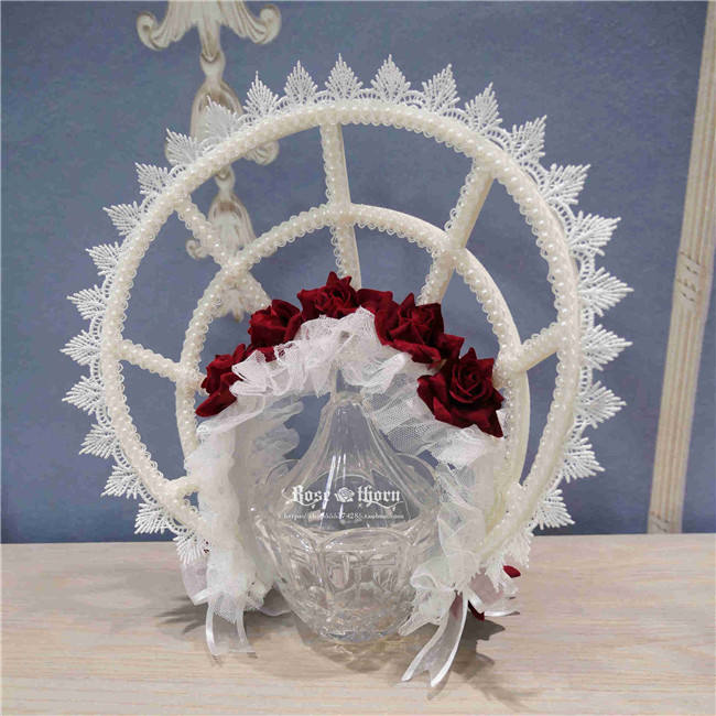 Rose Thorn Birdcage Crown Gothic Lolita Bonnet