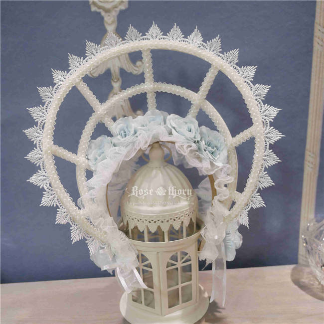 Rose Thorn Birdcage Crown Gothic Lolita Bonnet