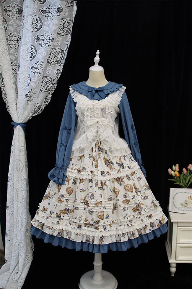 Alice Girl ~Blueberry Bunny Lolita JSK ,Sweet Lolita Jumpers - Gothic ...