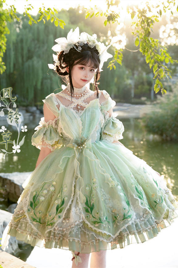 Bramble Rose ~Canterbury Bell Lolita JSK Set