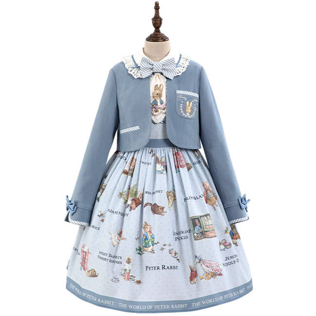Peter Rabbit Peter Pan Collar Lolita OP ,One Piece Lolita Dress - My ...