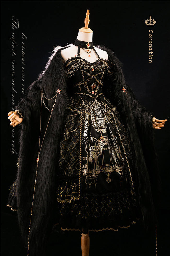 Bramble Rose Coronation Gothic Lolita Dress, Corset, Tippet and ...