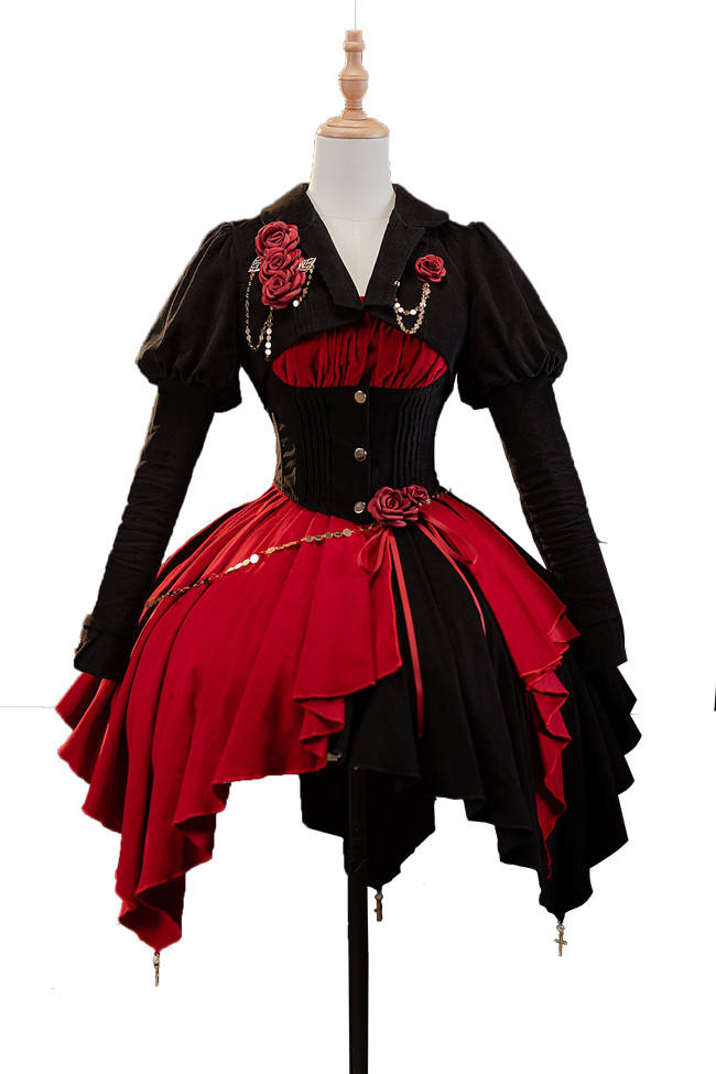 Doris Night The Feast of Roses Lolita Dress and Coat -My Lolita Dress