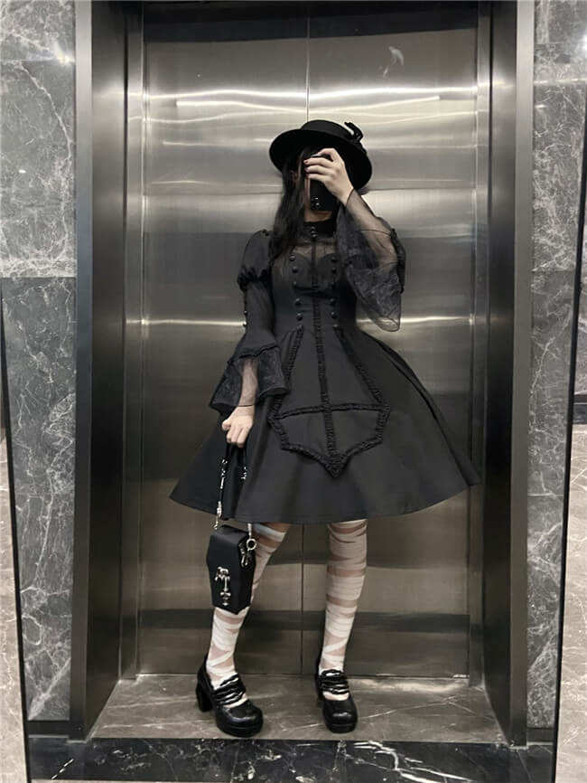 LeMiroir Moonlit Prayer Gothic Lolita Dress- My Lolita Dress