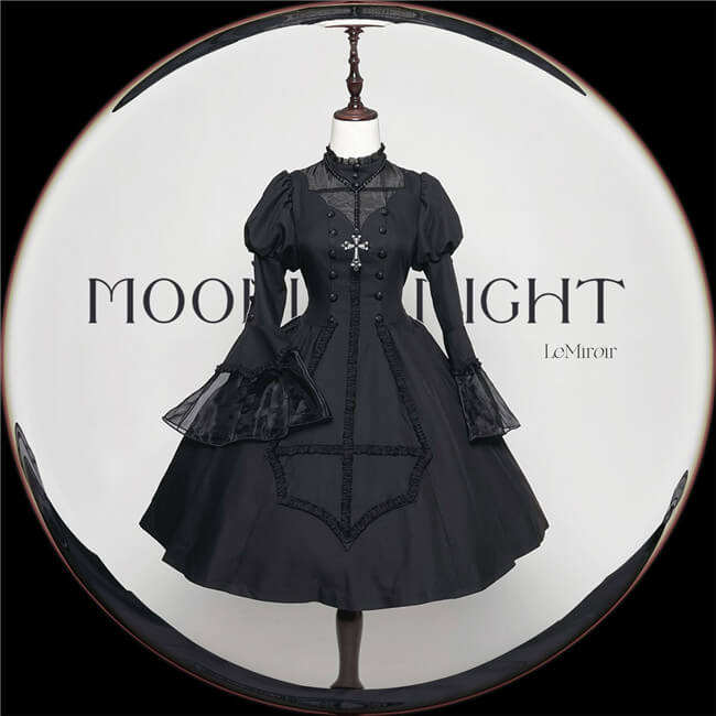 LeMiroir Moonlit Prayer Gothic Lolita Dress- My Lolita Dress