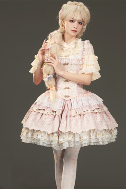 Doris Night Music Box Rococo Lolita Skirt and Vest- My Lolita Dress