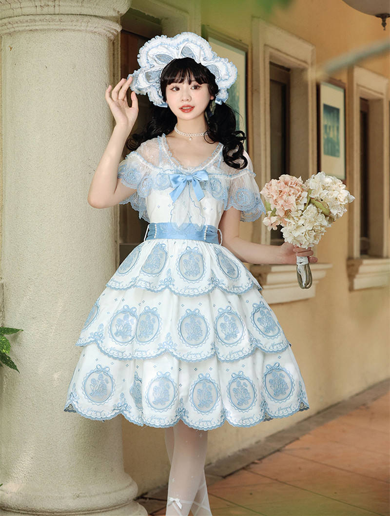 Alice Girl Tulip Embroidery Lolita Dress- My Lolita Dress
