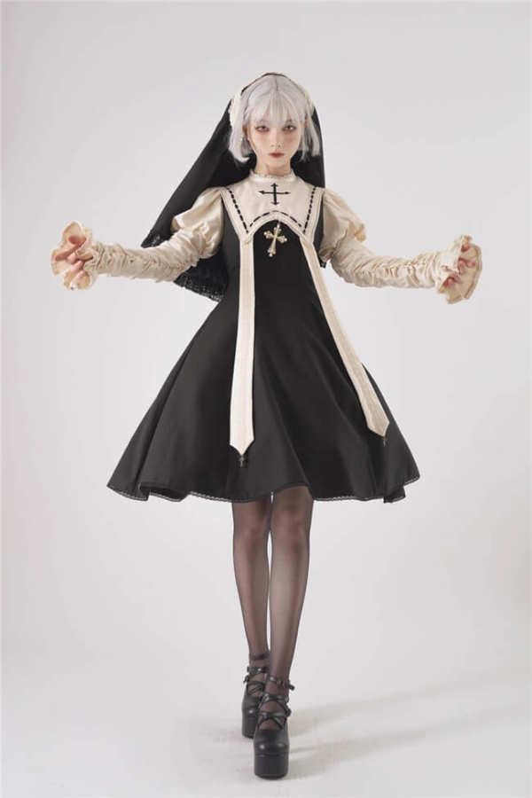 LeMiroir Moonlit Prayer Gothic Lolita Dress- My Lolita Dress