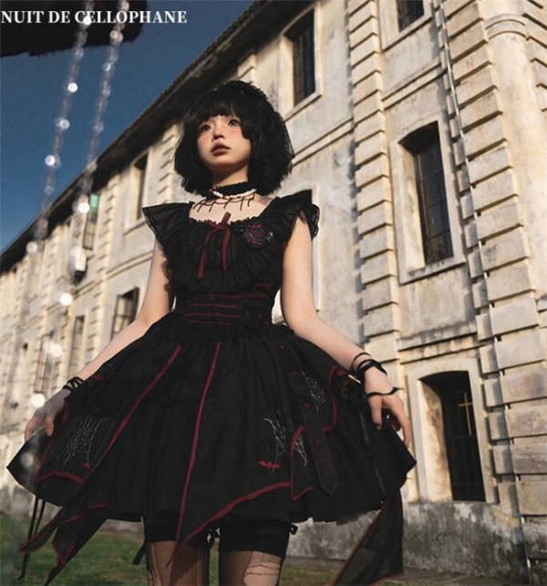 Cellophane Fort Merseyside Night Gothic Lolita Dress and Blouse - My Lolita Dress