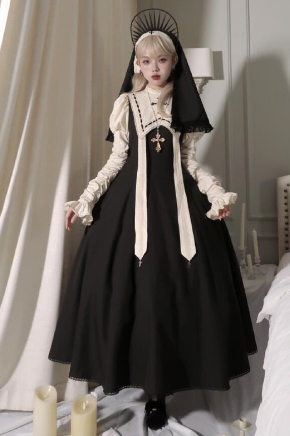LeMiroir Moonlit Prayer Gothic Lolita Dress- My Lolita Dress