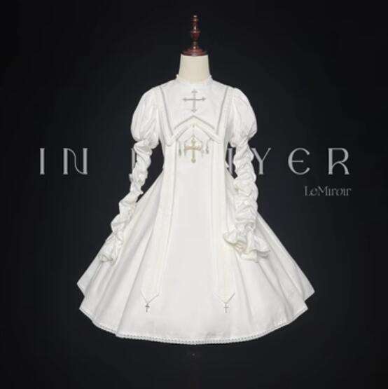 LeMiroir Moonlit Prayer Gothic Lolita Dress- My Lolita Dress