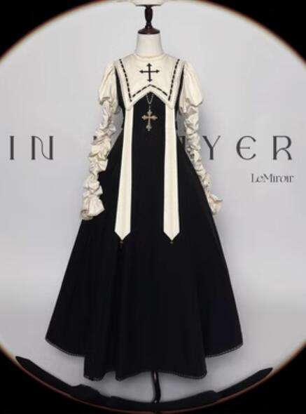 LeMiroir Moonlit Prayer Gothic Lolita Dress- My Lolita Dress