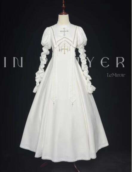 LeMiroir Moonlit Prayer Gothic Lolita Dress- My Lolita Dress