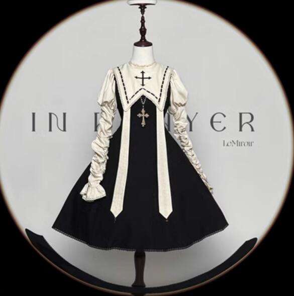 LeMiroir Moonlit Prayer Gothic Lolita Dress- My Lolita Dress