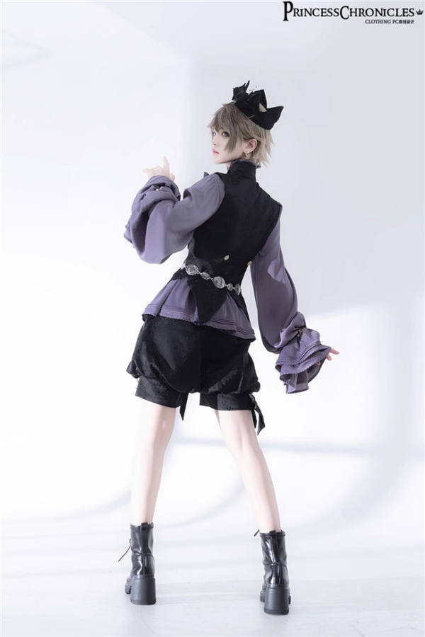 Princess Chronicles Dark Gothic Set 2.0 Purple Blouse, Pants and Vest ...