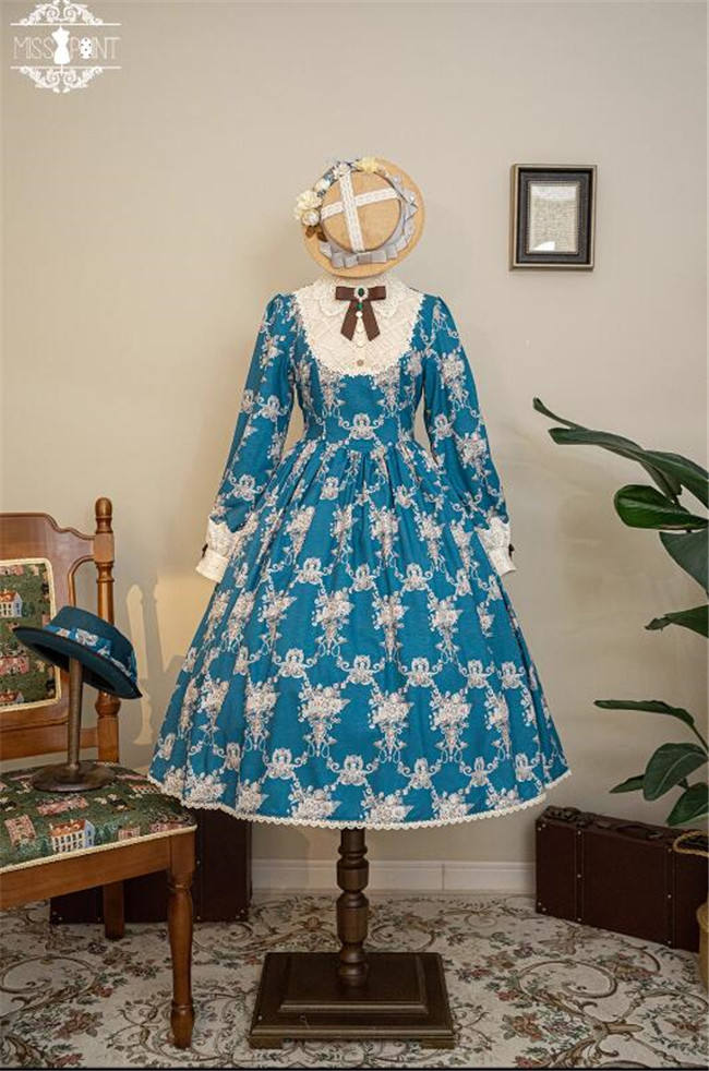 Miss Point Antique Wall Classic Lolita Dress One Piece - My Lolita Dress