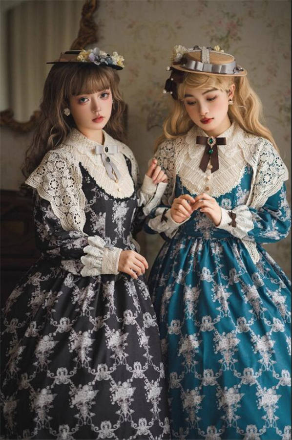 Miss Point Antique Wall Classic Lolita Dress One Piece - My Lolita Dress