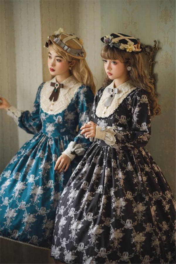 Miss Point Antique Wall Classic Lolita Dress One Piece - My Lolita Dress