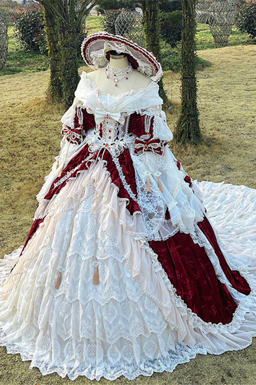 GuaJi Isabelle Luxury Lolita Dress, Underskirt, Cape and Hat