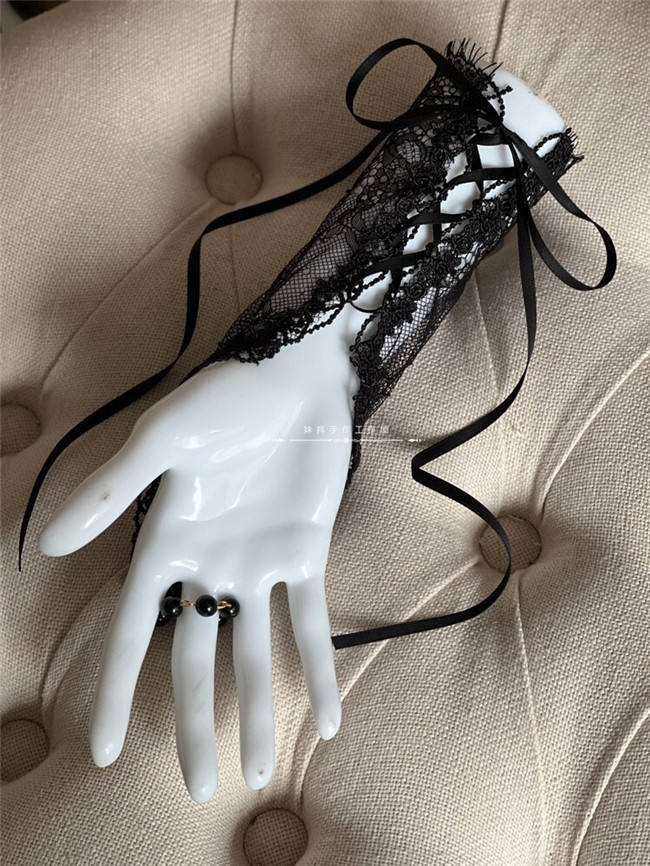 Hand-made Lace Wristcuffs Hand Cuffs-My Lolita Dress