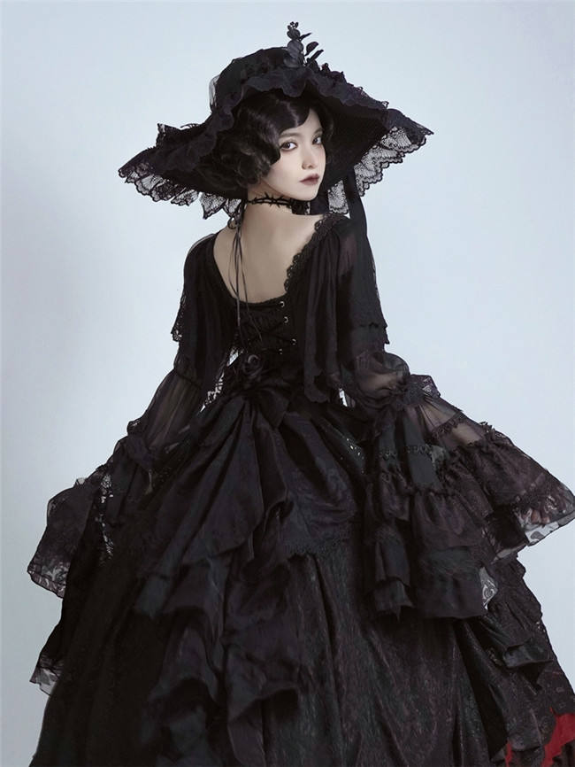 Nightmare Lilith Gothic Lolita Hat Hair Accessories -My Lolita Dress