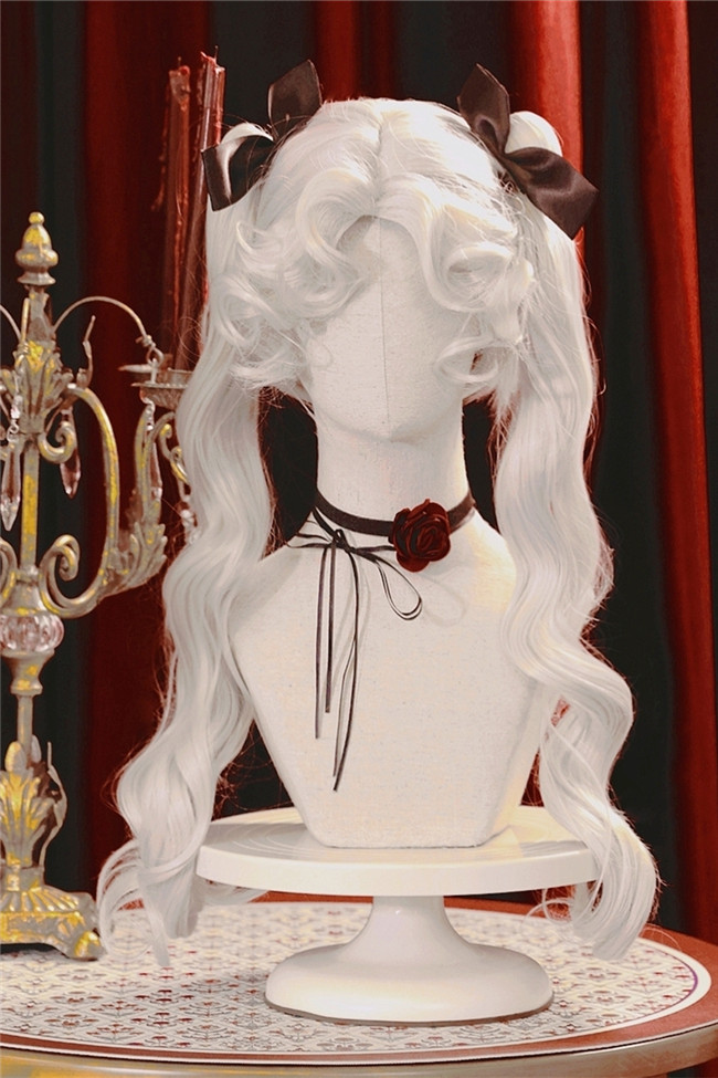 Immortal Lilith White Halloween Long Lolita Wig-MY Lolita Dress