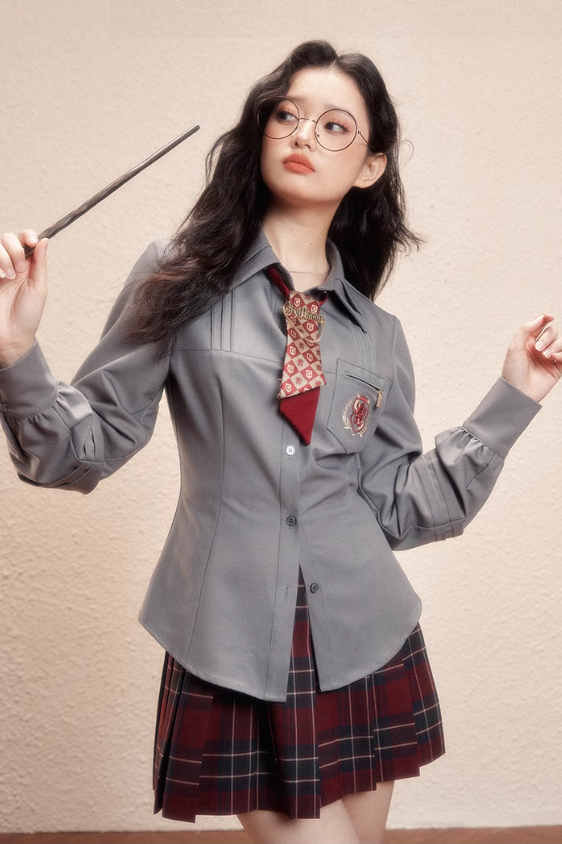 Kyouko & Harry Potter Co-signed JK Uniform Blouse Gryffindor Size XL ...