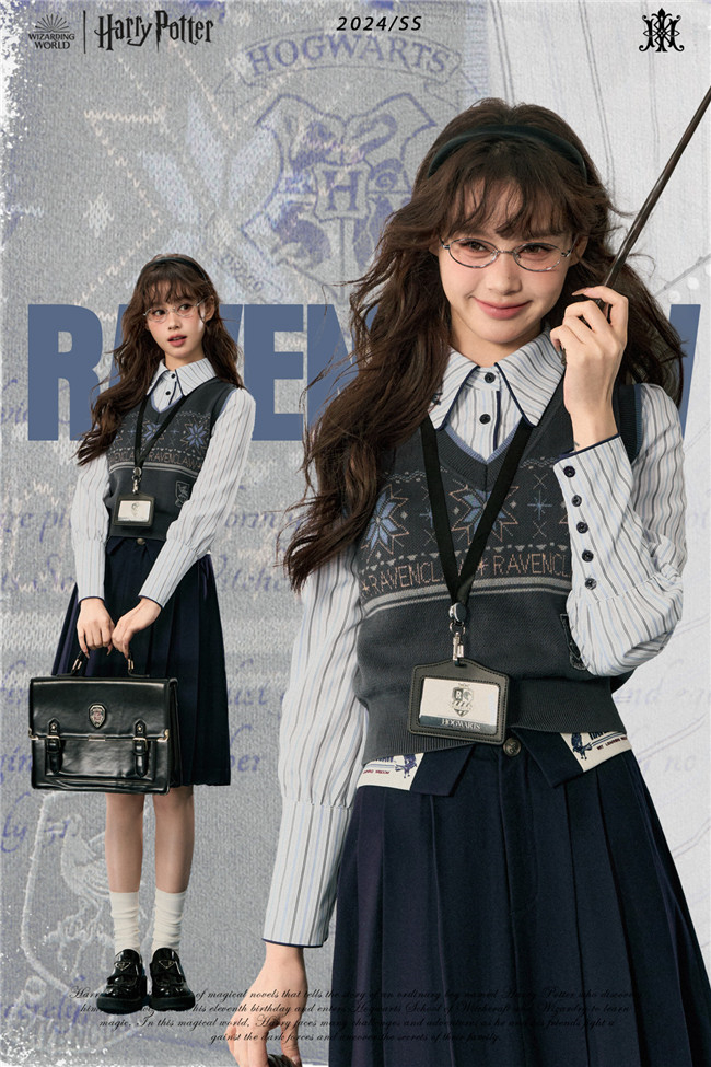 Kyouko & Harry Potter Collaborated Jacquard Knitted Vest Harry Potter ...