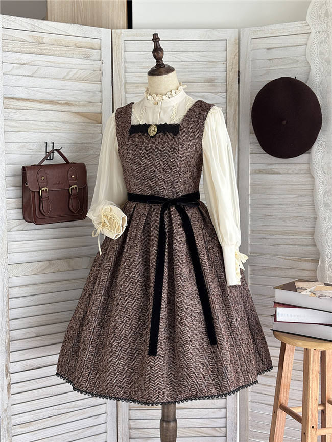 Miss Point Earl Grey Tea 2.0 Retro Corset Lolita JSK Dress