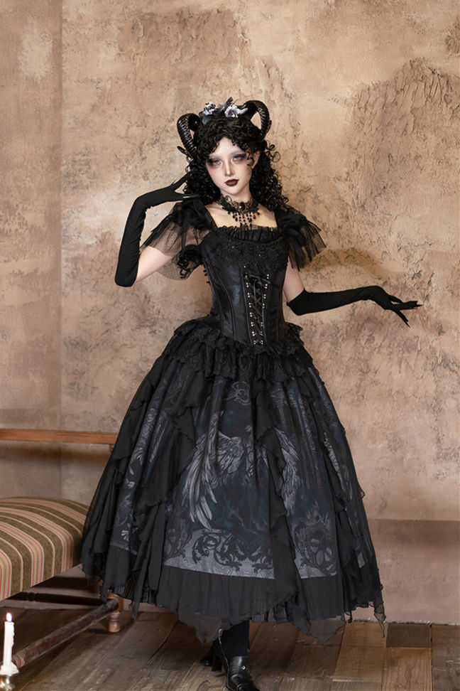 The Muppet Demon Sheep Gothic Lolita Corset and Skirt -My lolita dress