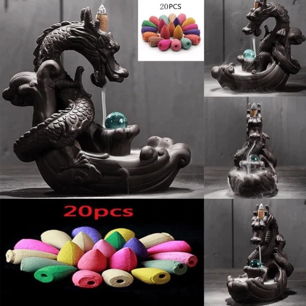 Ultimate Ceramic Dragon Backflow Incense Burner
