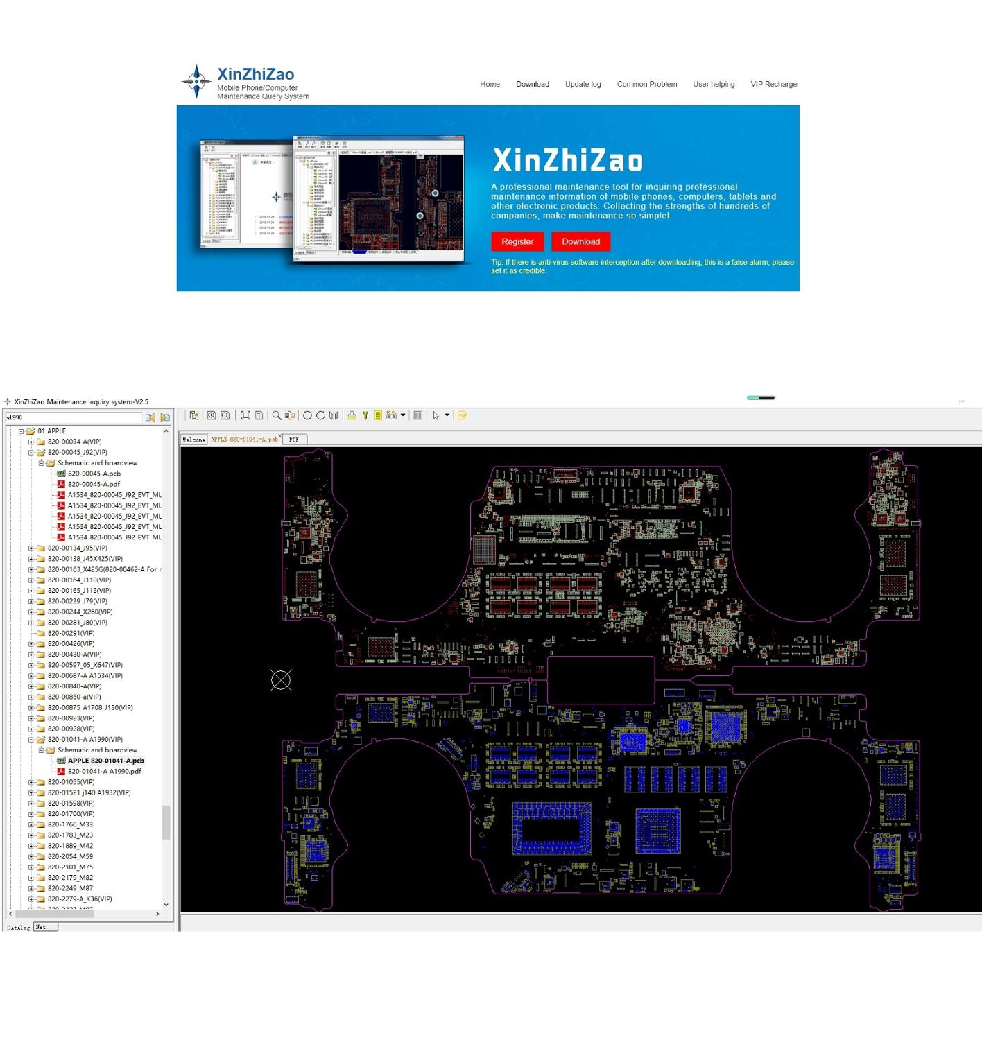 XZZ XZM Tool Dongle Online For Mobile Schematic Diagrams Bitmap Repair ...