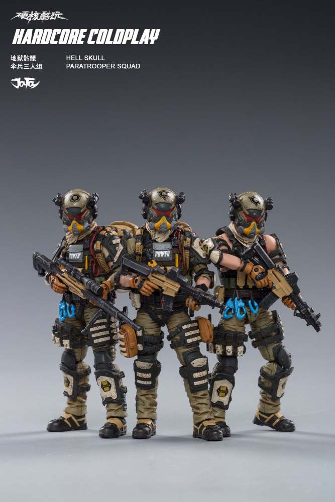 JOYTOY 2020KL01 1:18 SKELETON FORCES - PARATROOPER SQUAD