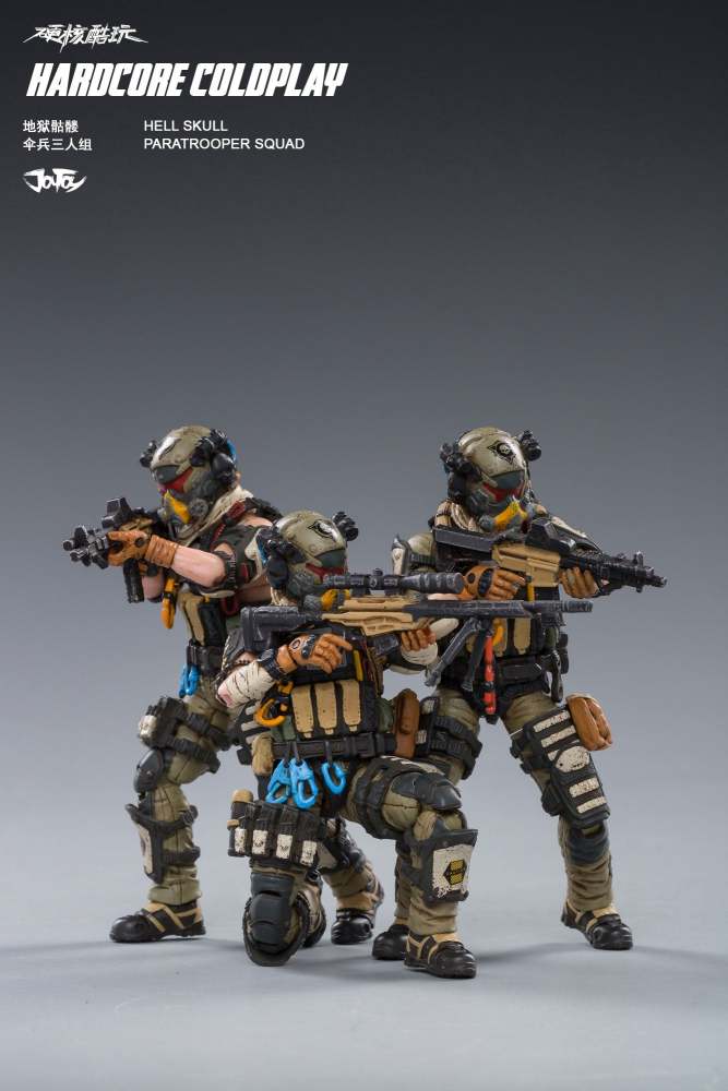 JOYTOY 2020KL01 1:18 SKELETON FORCES - PARATROOPER SQUAD
