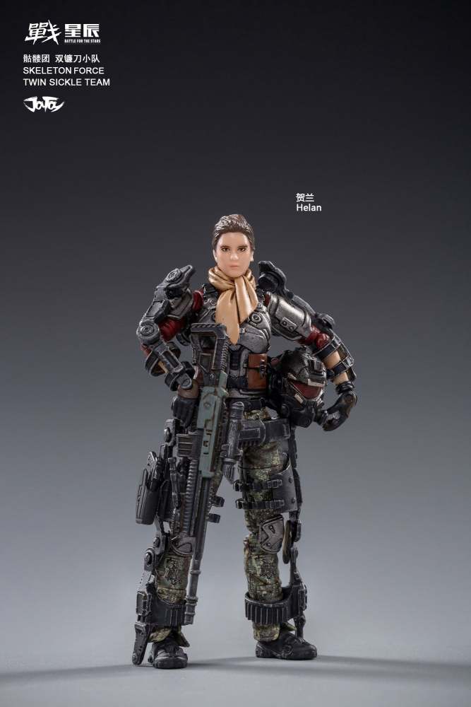 JOYTOY JT0173+0265 1:18 Skeleton Forces Double Sickle SQUAD