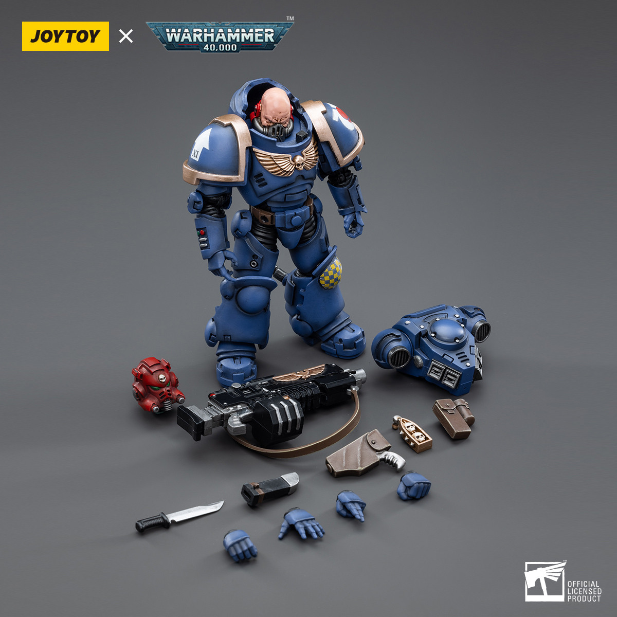 JOYTOY Warhammer 40k 1: 18 Ultramarines Heavy Intercessor