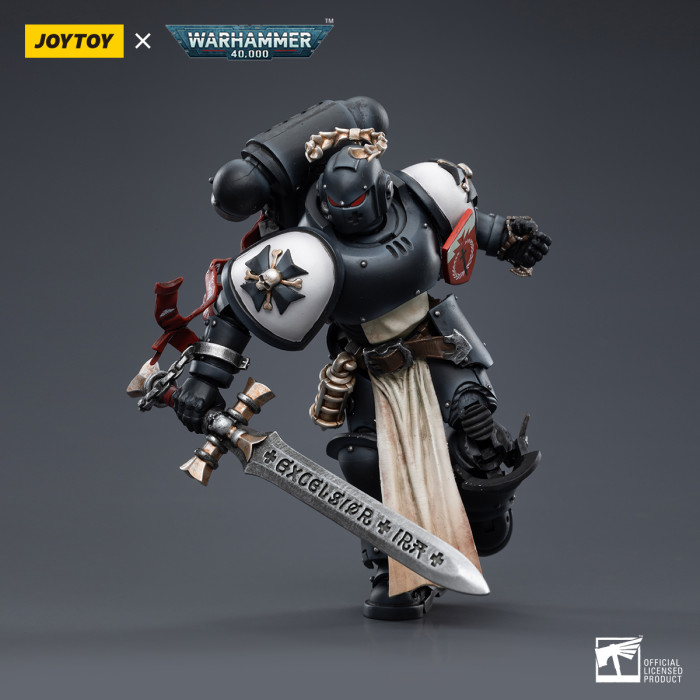 JOYTOY Warhammer 40k 1: 18 Black Templars Marshal Primaris Sword ...