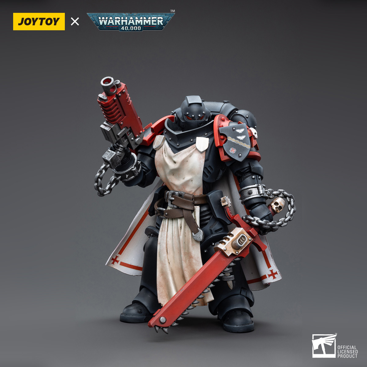 JOYTOY Warhammer 40k 1: 18 Black Templars Primaris Sword Brethren