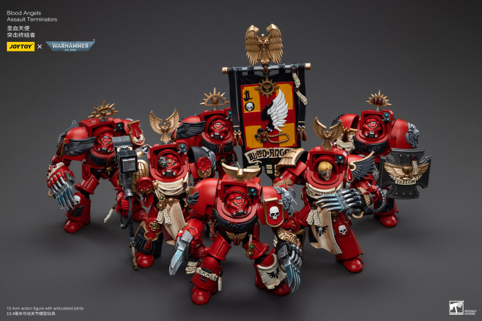 JOYTOY Warhammer 40k 1: 18 Blood Angels Assault Terminators JT 5505 ...