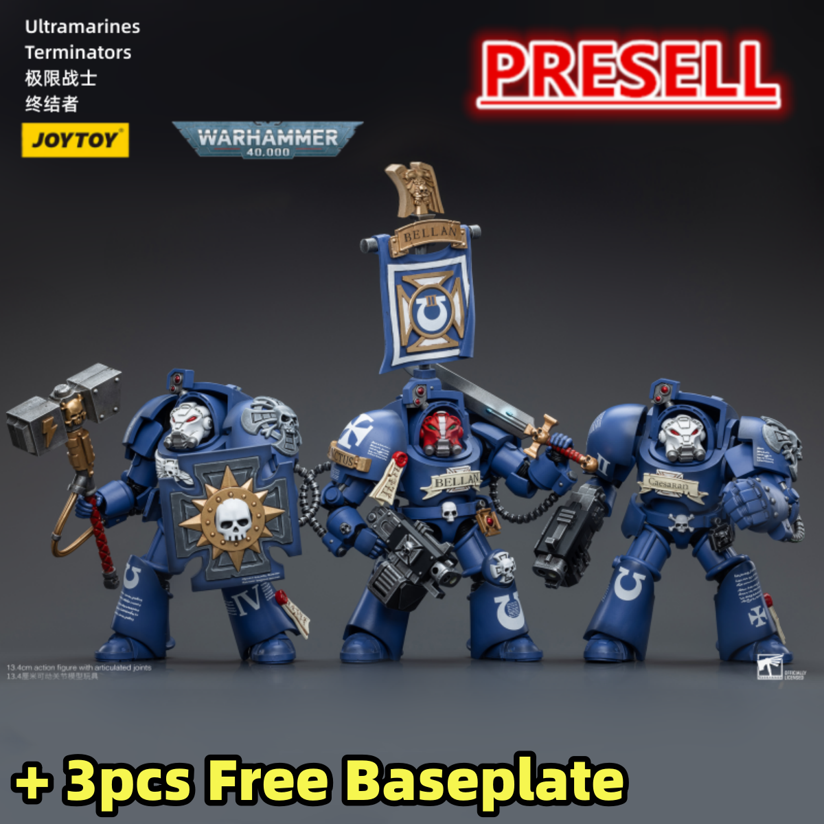 JOYTOY Warhammer 40k 1: 18 Ultramarines Terminators