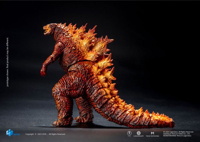 HIYA EBG0071 Exquisite Basic Series 7 Inch Godzilla King of the Monsters Burning Godzilla