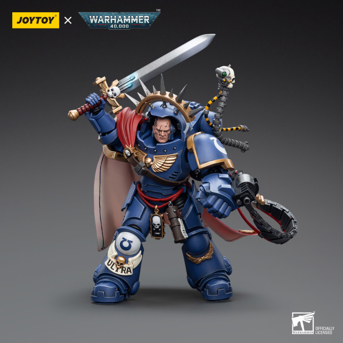 JOYTOY JT7745 Warhammer 40k 1: 18 Ultramarines Captain in Gravis Armour