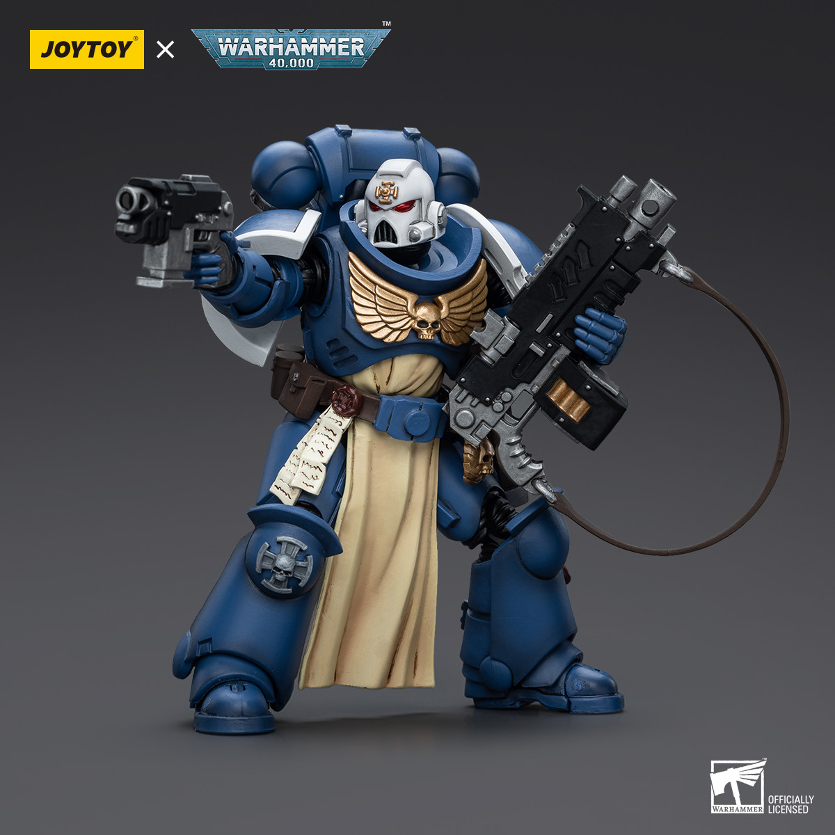 JOYTOY Warhammer 40k 1: 18 Ultramarines Sternguard Veteran Sergeant