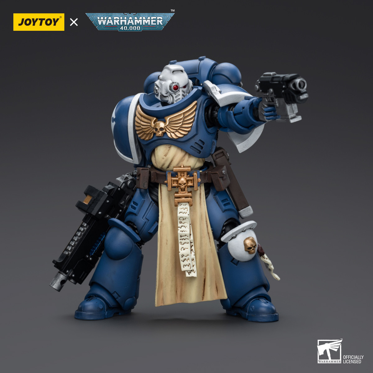 JOYTOY Warhammer 40k 1: 18 Ultramarines Sternguard Veteran Sergeant